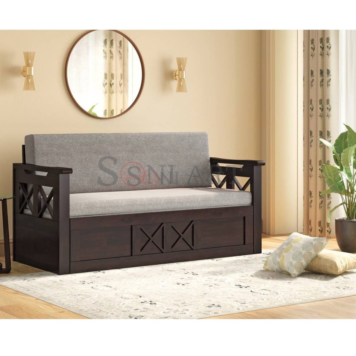 Buy Wooden Sofa Sets Online @upto 65% off in India | Soni Art